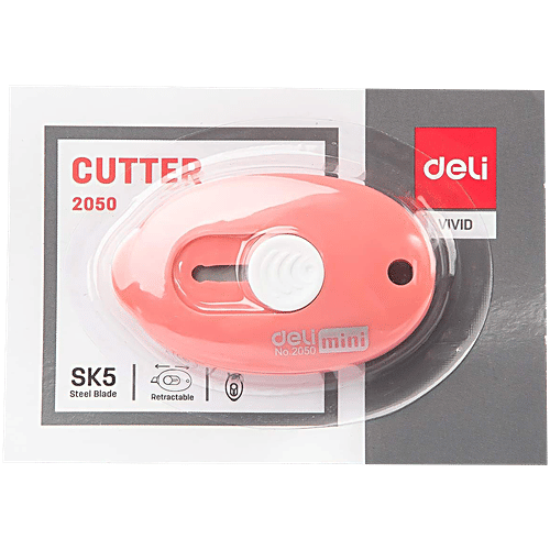 Buy Deli Cutter 2050 Pocketable Mini Cutter - Pink, Blue, Yellow Online ...