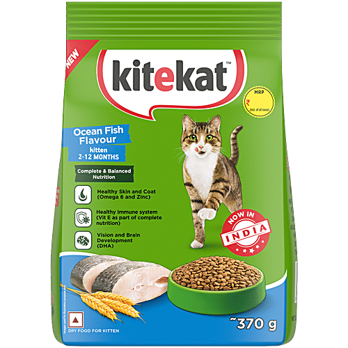 Buy Kitekat Kitten Dry Cat Food - Ocean Fish Flavour Online at Best ...