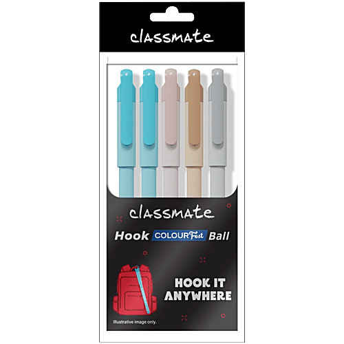 Buy Classmate Hook Colourfest Ball Pen - Blue Online at Best Price of ...