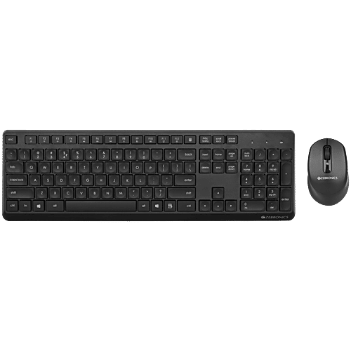 Buy Zebronics KB Combo Wireless Keyboard & Mouse - Companion 200 Black ...