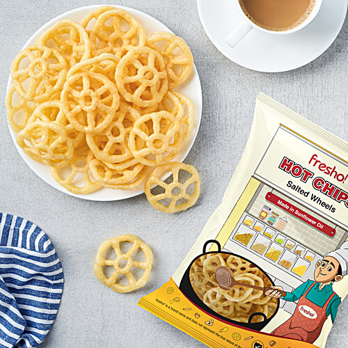 Buy fresho! Hot Chips - Salted Fryums, Wheels Online at Best Price of ...