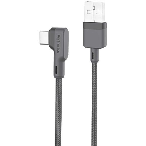 Buy Portronics Type A To Type C Konnect L Cable - 1.2 m, Black Online ...