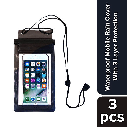 Buy Unitribes Waterproof Mobile Rain Cover - With 3 Layer Protection ...