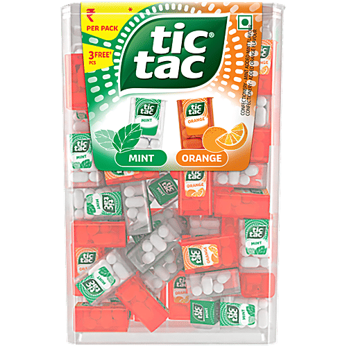 Buy Tic Tac Hard Candy - Mint & Orange Flavoured Online at Best Price of Rs null - bigbasket