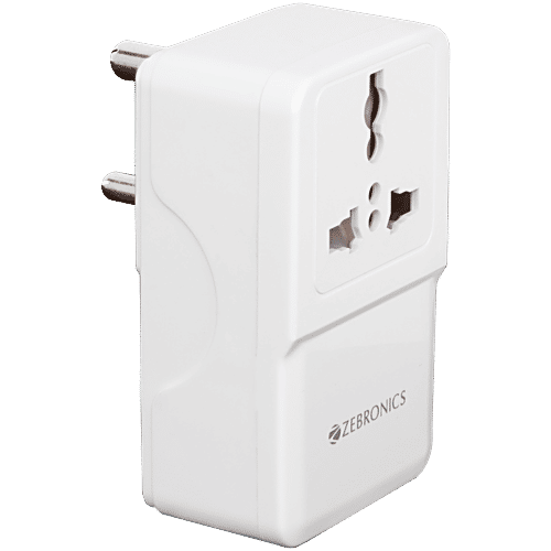 Buy Zebronics MPA10 Dual USB Adapter - With AC Socket, 5V 3.1 A Output ...