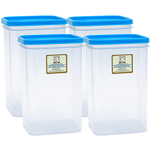 Buy Laplast Storewell Airtight Plastic Container - Blue Lid ...