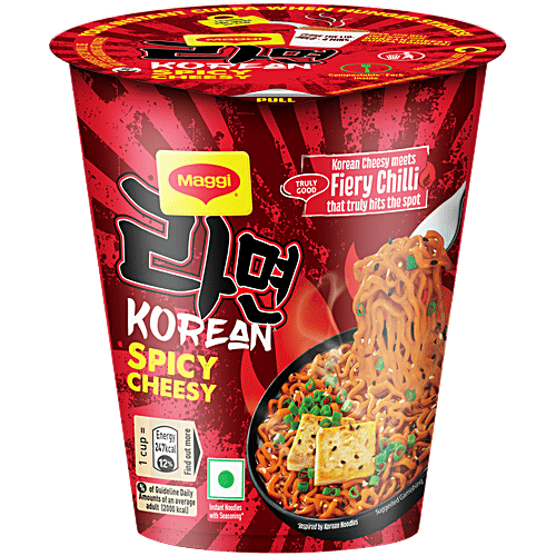Buy Maggi Korean Spicy Cheesy Instant Noodles With Seasoning Online at ...