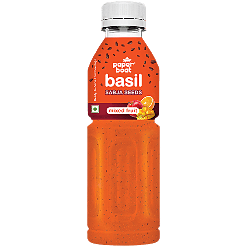 Buy Paper Boat Basil/Sabja Seeds Drink - Mixed Fruit Flavour Online at ...