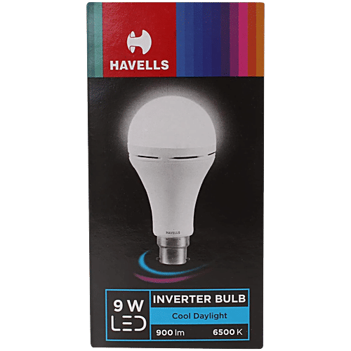 Buy Havells Rechargeable Emergency Inverter LED Bulb - 9W, Cool ...