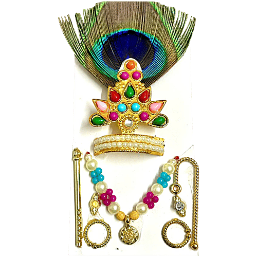 Buy Creative Space Laddu Gopal Mukut Set - Assorted Online at Best ...