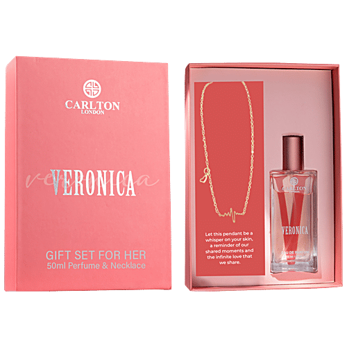 Buy Carlton London Women Gift Set Veronica Perfume With Necklace Online ...