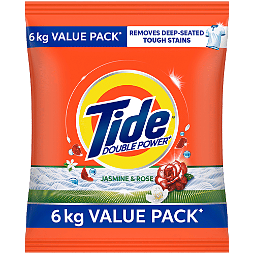Buy Tide Double Power Plus Jasmine & Rose Detergent Washing Powder ...
