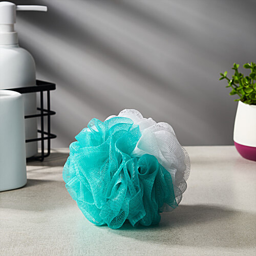 Buy bb home Ocean Green Wave Premium Bathing Loofah - Blue & White ...