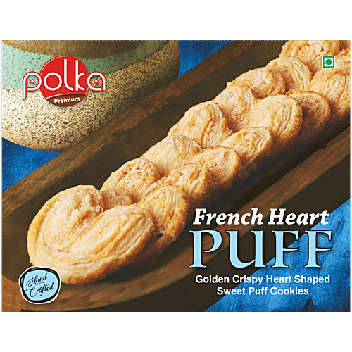 Buy POLKA French Heart Puff Cookies French Palmier - Golden Crispy ...
