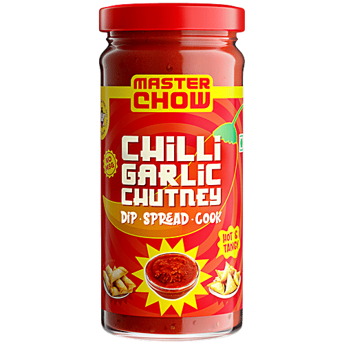 Buy MasterChow Chilli Garlic Chutney - Hot & Tangy Online at Best Price ...