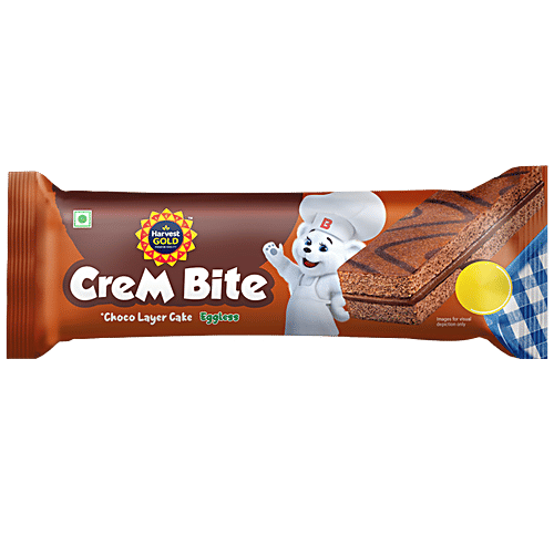 Buy Harvest Gold Crem Bite Choco Layer Cake Online at Best Price of Rs ...