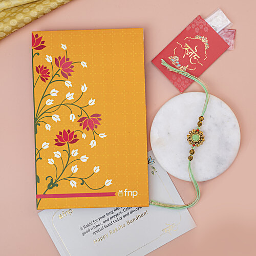 Buy FNP Rakhi Sweet Moments Gift Set With Card & Envelope Online at ...