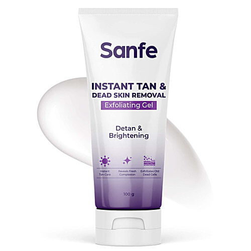 Buy Sanfe Instant Tan & Dead Skin Removal Exfoliating Gel, Removes Dead ...