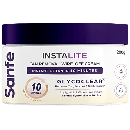 Buy Sanfe Instalite Detan Wipe Off Body Cream, Tan Removal Detan Cream ...