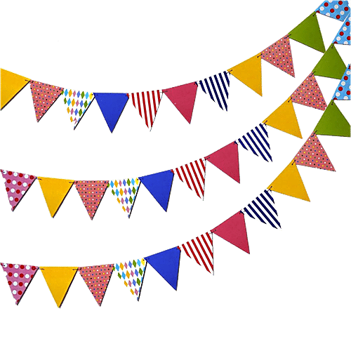 Buy Party Propz Multicolour Pennant Banner - For Decoration Online at ...