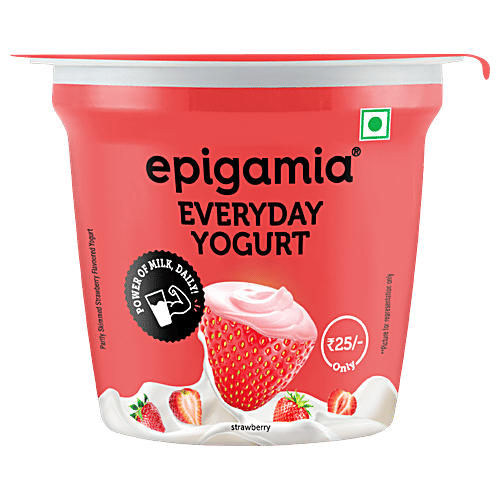 Buy Epigamia Everyday Yogurt - Strawberry Online at Best Price of Rs 25 ...