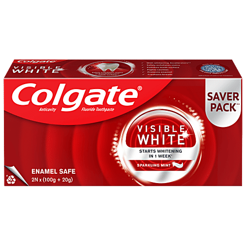 Buy Colgate Visible White Toothpaste, Teeth Whitening Starts In 1 week ...