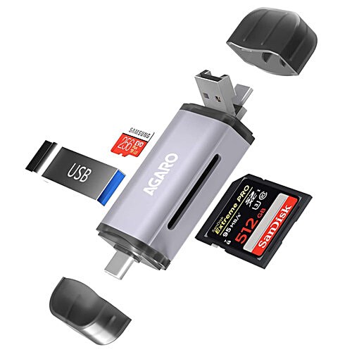 Buy Agaro USB A/Micro USB & Type C Multiple Card Reader - USB 3.0 and ...