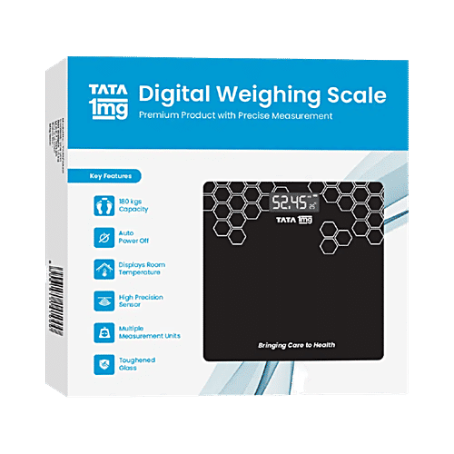 Buy Tata 1mg Digital Weighing Scale, Premium Weighing Machine For Precise Measurement - Verified ...