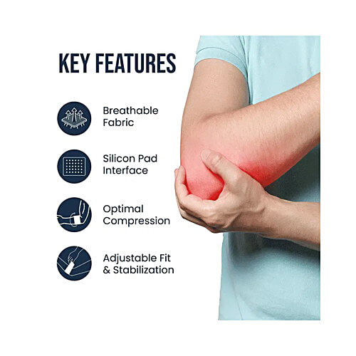 Buy Tata 1mg Tennis Elbow Support - Golfers Elbow Support, Medium Online at Best Price of Rs 279 ...