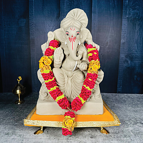 Buy Mangal Bhavan Handmade Artificial Fabric Mala Online at Best Price ...