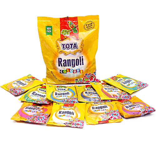Buy Tota Rangoli Colour Powder - Assorted Colours Online at Best Price ...
