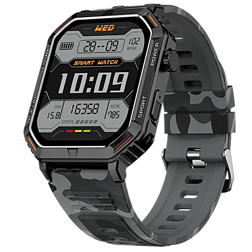 Buy Fire-Boltt Commando 1.95 AMOLED, 123 Sports Modes, Bluetooth ...