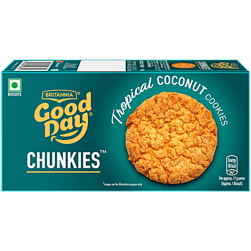 Buy Britannia Good Day Chunkies Tropical Coconut Cookies Online at Best ...