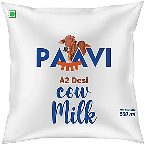 Buy Paavi Farm Fresh A2 Desi Cow Milk Online at Best Price of Rs 35 ...