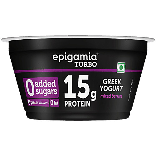 Buy Epigamia Turbo 15 g Protein Yogurt - Mixed Berries Online at Best ...