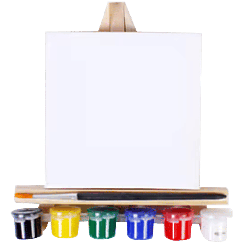 Buy Little Birdie Mini Display Easel - With Canvas Art Paint & Brush ...
