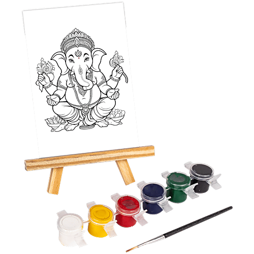 Buy Little Birdie Create & Display Fun Set Ganesha - Pre-Marked Panel ...