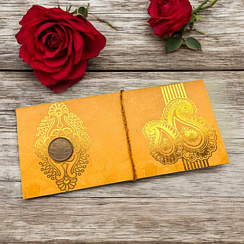 Buy Creative Space Shagun Coin Envelope/Lifafa - Designer Paper, Yellow ...