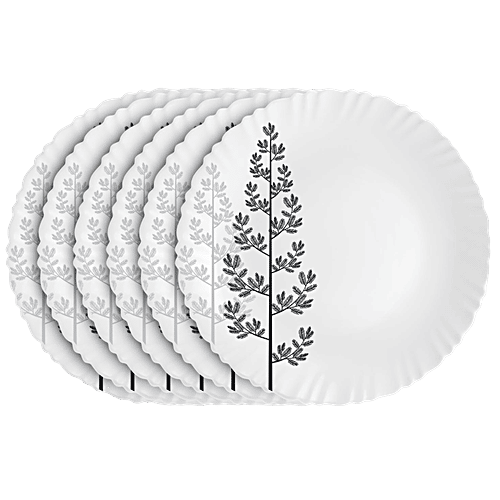 Buy Cello Opal Glass Winter Pine Dinner Plates Online at Best Price of ...