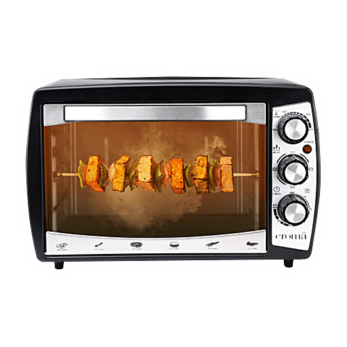 Buy Croma 18L Oven Toaster Grill with Motorized Rotisserie (Black ...