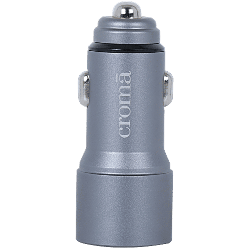 Buy Croma QP38W 38 Watts 2 USB Ports Car Charging Adapter (Fast ...