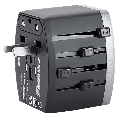 Buy Croma 4 Plugs Travel Adapter (Over Current Protection ...