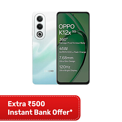 Buy Oppo K12x 5G (6GB RAM, 128GB, Breeze Blue) Online at Best Price of ...