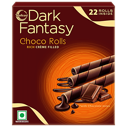Buy Sunfeast Dark Fantasy Rich Creme Filled Choco Rolls Online at Best ...