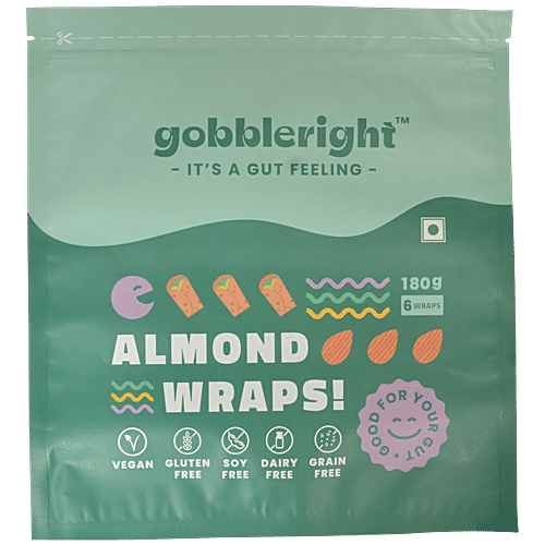 Buy Gobbleright Almond Wraps Online at Best Price of Rs 427.93 - bigbasket