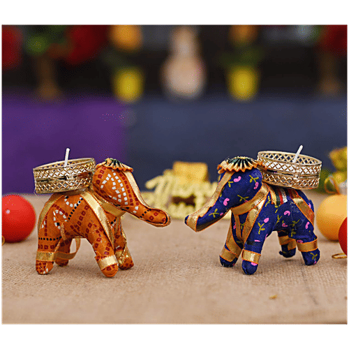 Buy Divine Art Elephant Tea Light Holder Online at Best Price of Rs 69 ...