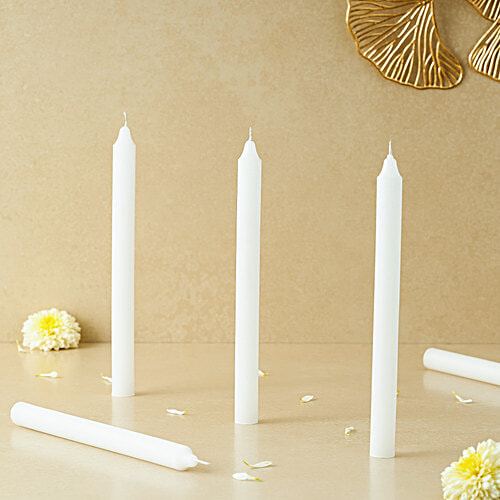 Buy bb home White Glow Candle - 1.6 cm x 20.32 cm Online at Best Price ...