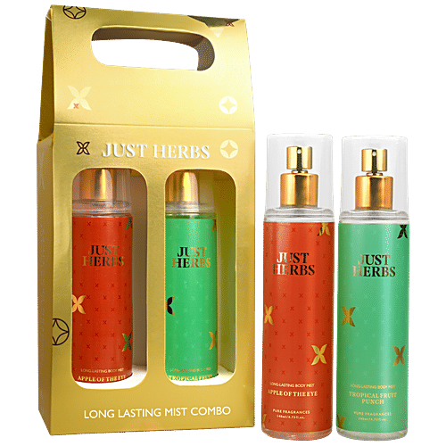 Buy Just Herbs Long Lasting Body Mist - Fruity Fusion Set Online at ...
