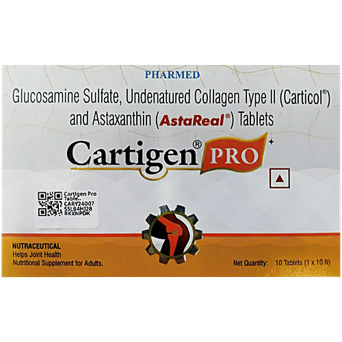 Buy Cartigen Pro Tablet With Glucosamine, Collagen & Astaxanthin For ...