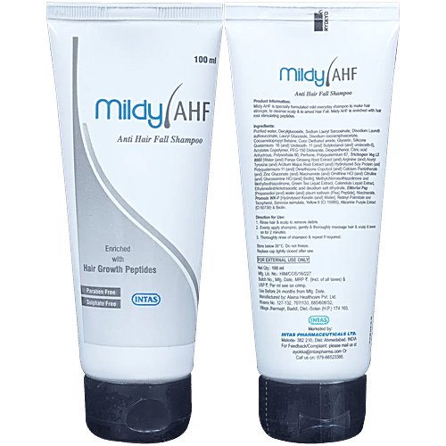 Buy Mildy AHF Anti Hair Fall Shampoo With Hair Growth Peptides ...